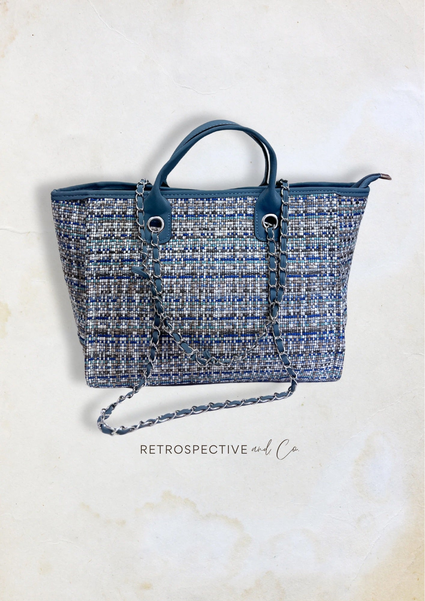 Coco Check Tote [Blues] – Red Hot Blue Design T/A Retrospective & Co.
